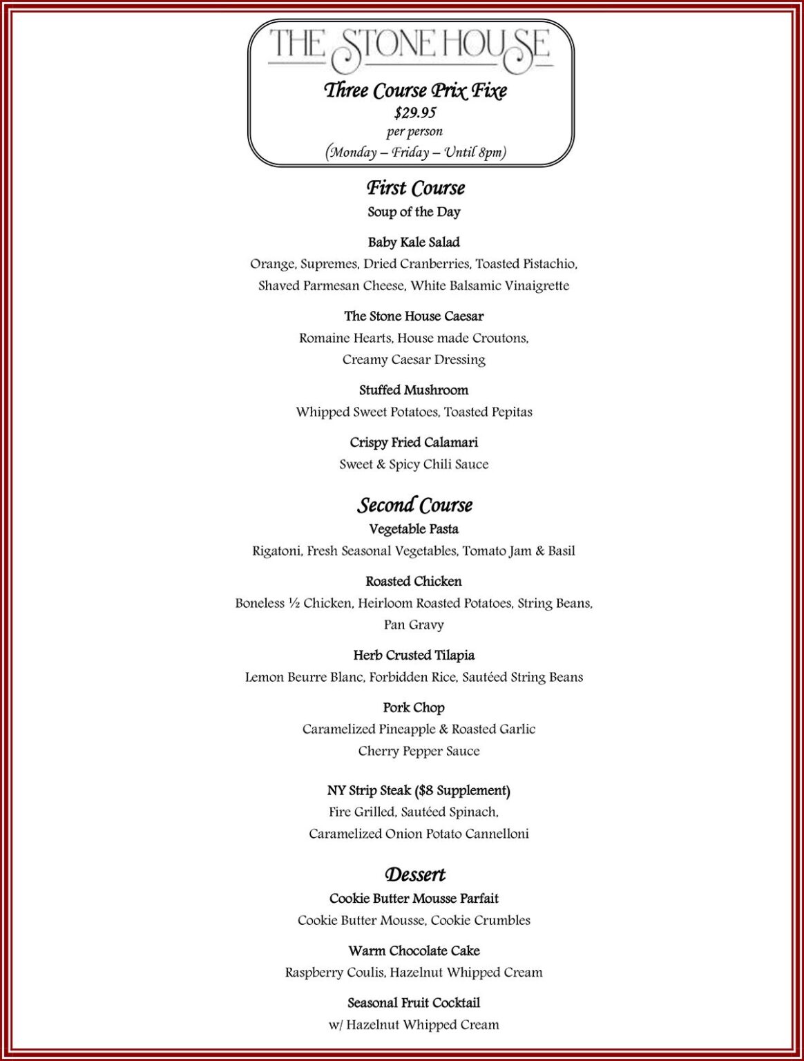 Table d’Hote Menu - Meaning and Examples - Menubly