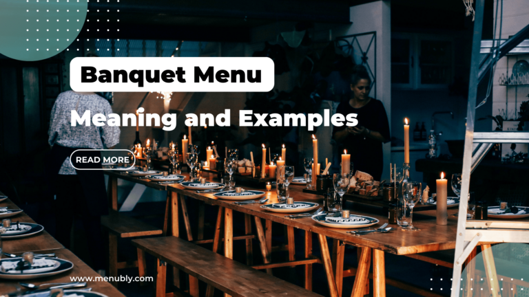 Banquet Menu - Meaning and Examples - Menubly