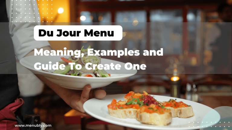 Banquet Menu - Meaning and Examples - Menubly