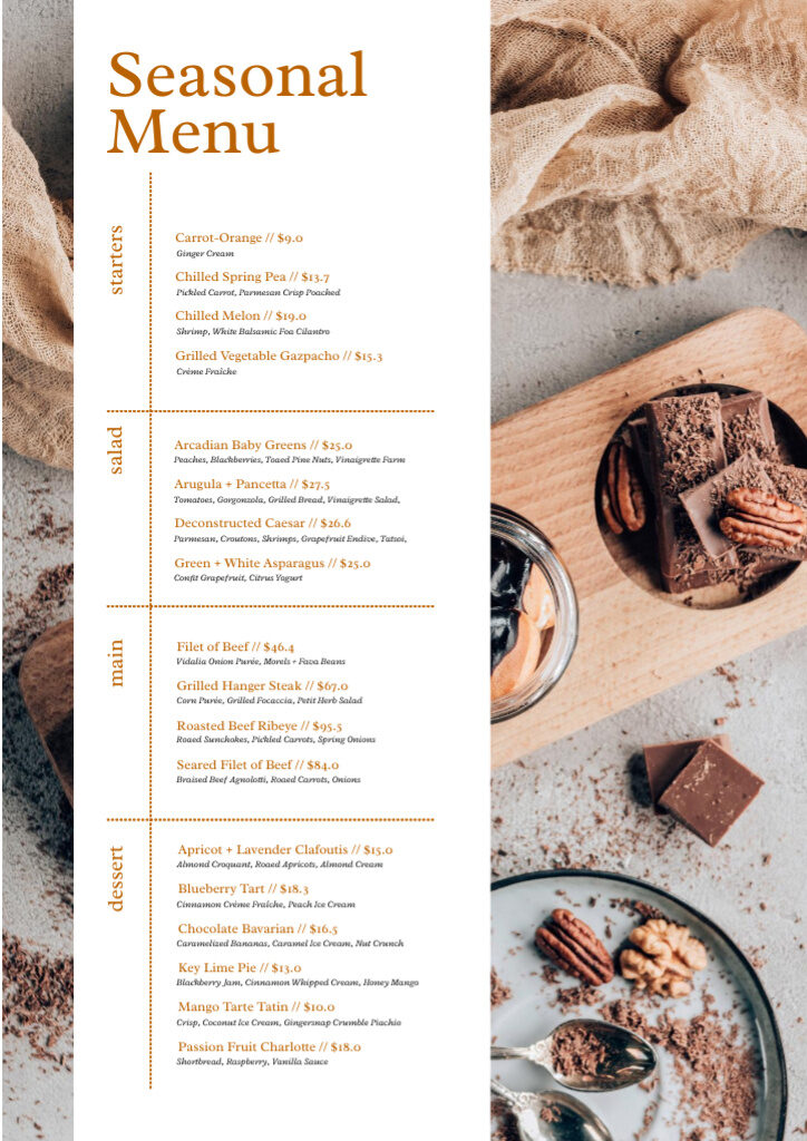 Seasonal Menu For Restaurants Meaning And Examples Seasonal Menu For Restaurants Meaning And Examples
