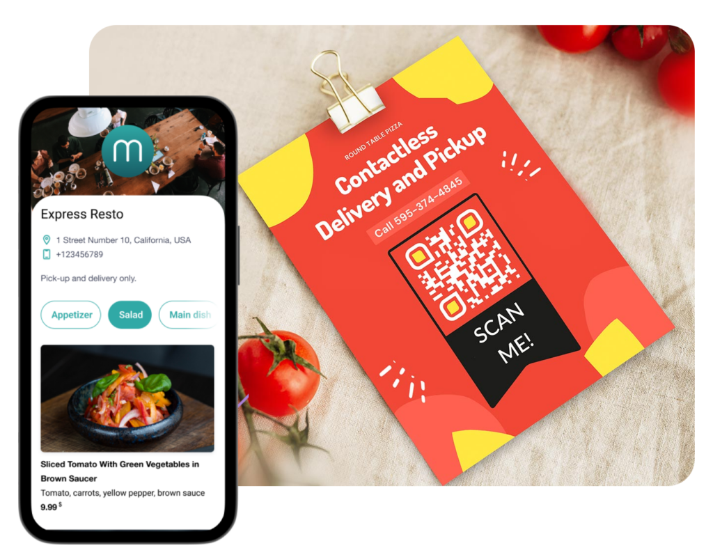 Free QR Code Menu for restaurants - Menubly