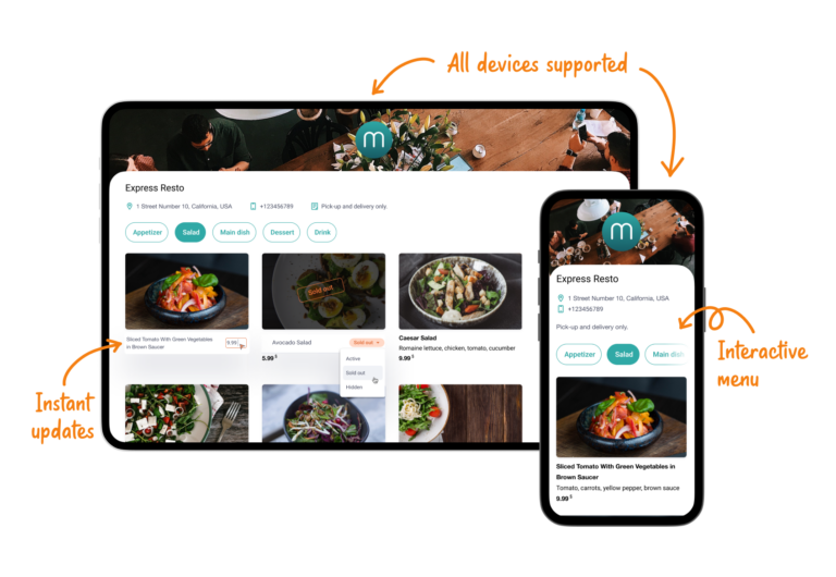 Create free restaurant website and online menu - Menubly