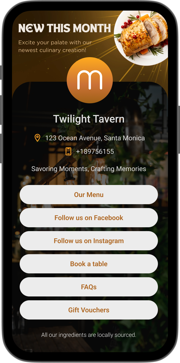 Free Restaurant Website Builder - Menubly