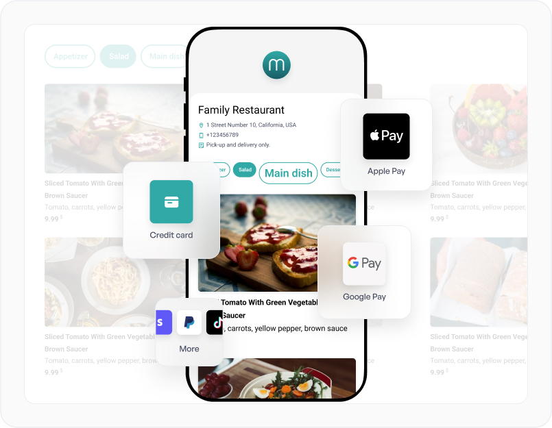 Create free restaurant website and online menu - Menubly
